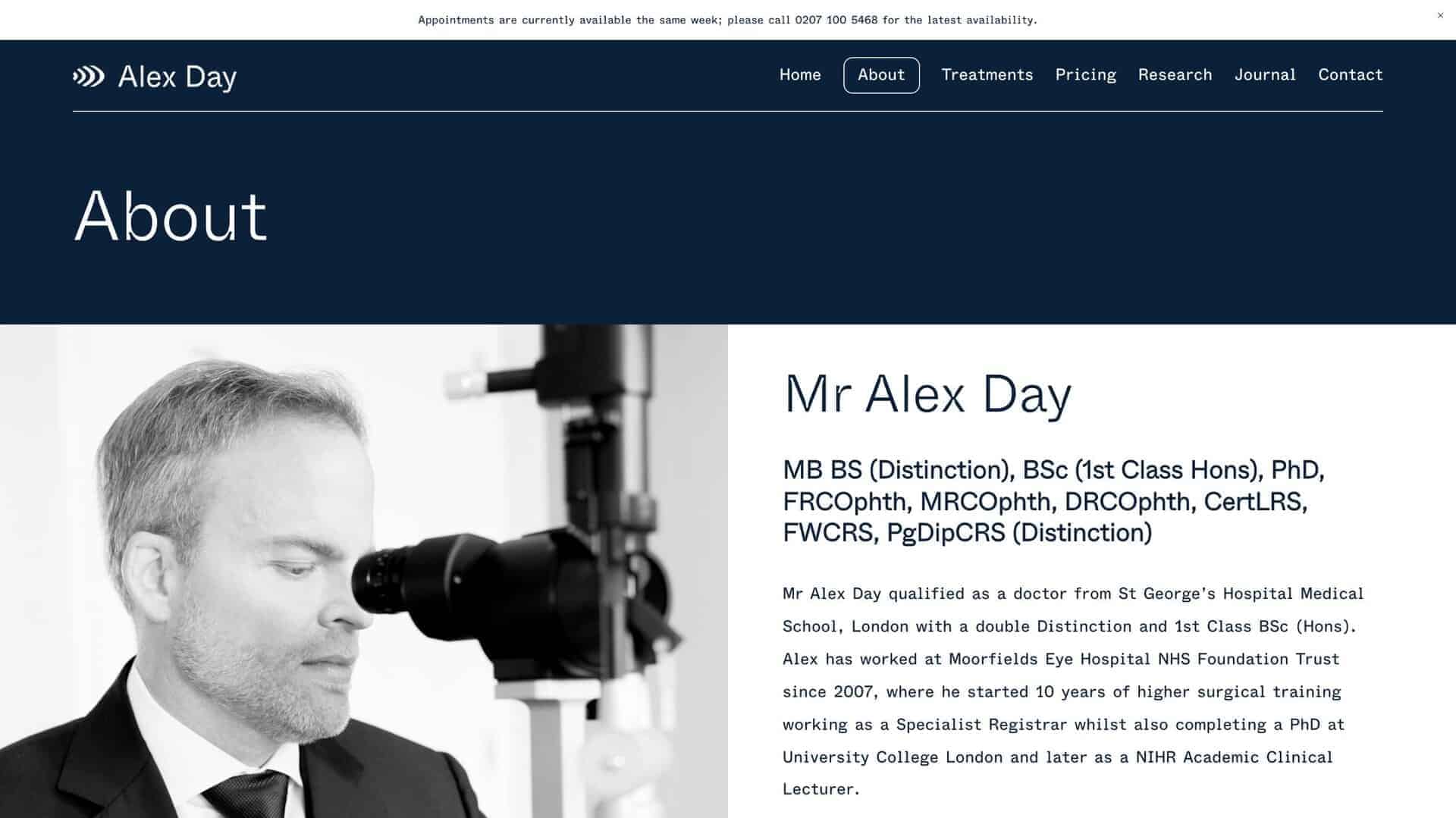 Alex Day Case Study - Ophthalmologist Marketing - Bird Marketing