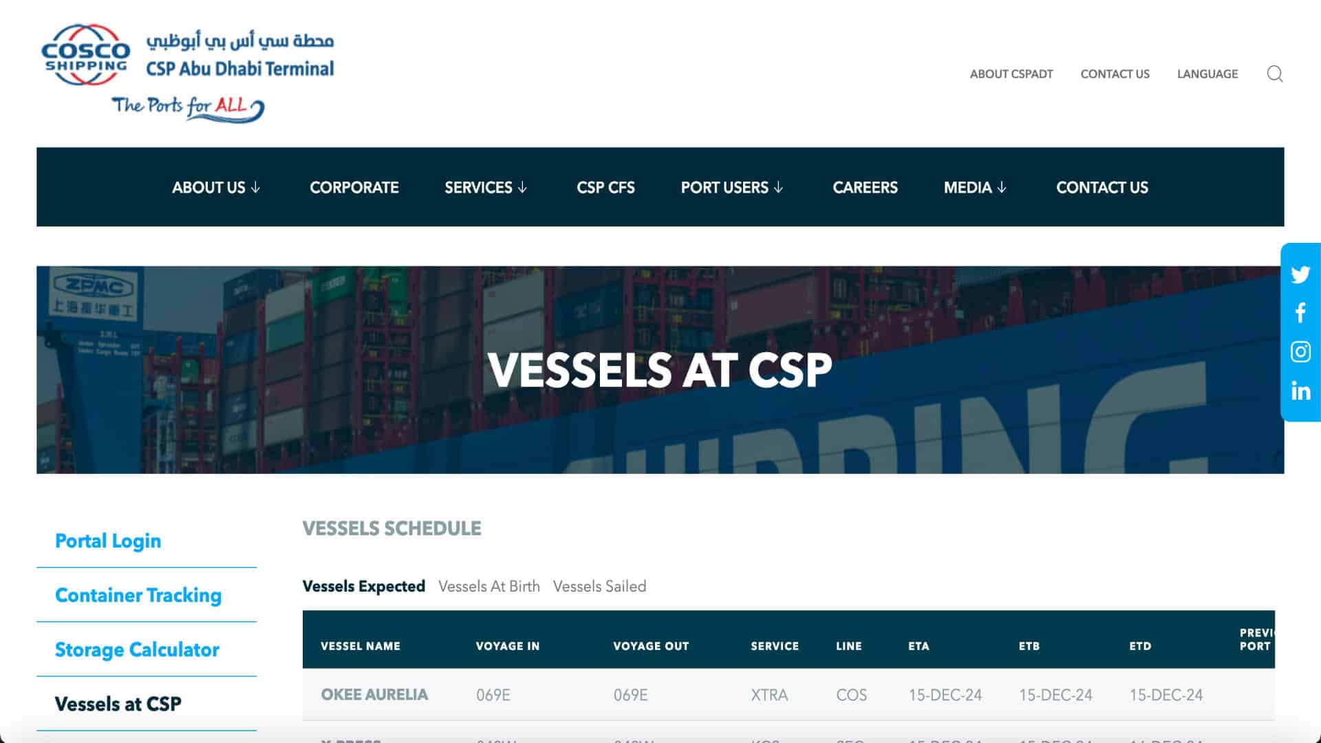Cosco Shipping Abu Dhabi Terminal - Bird Marketing